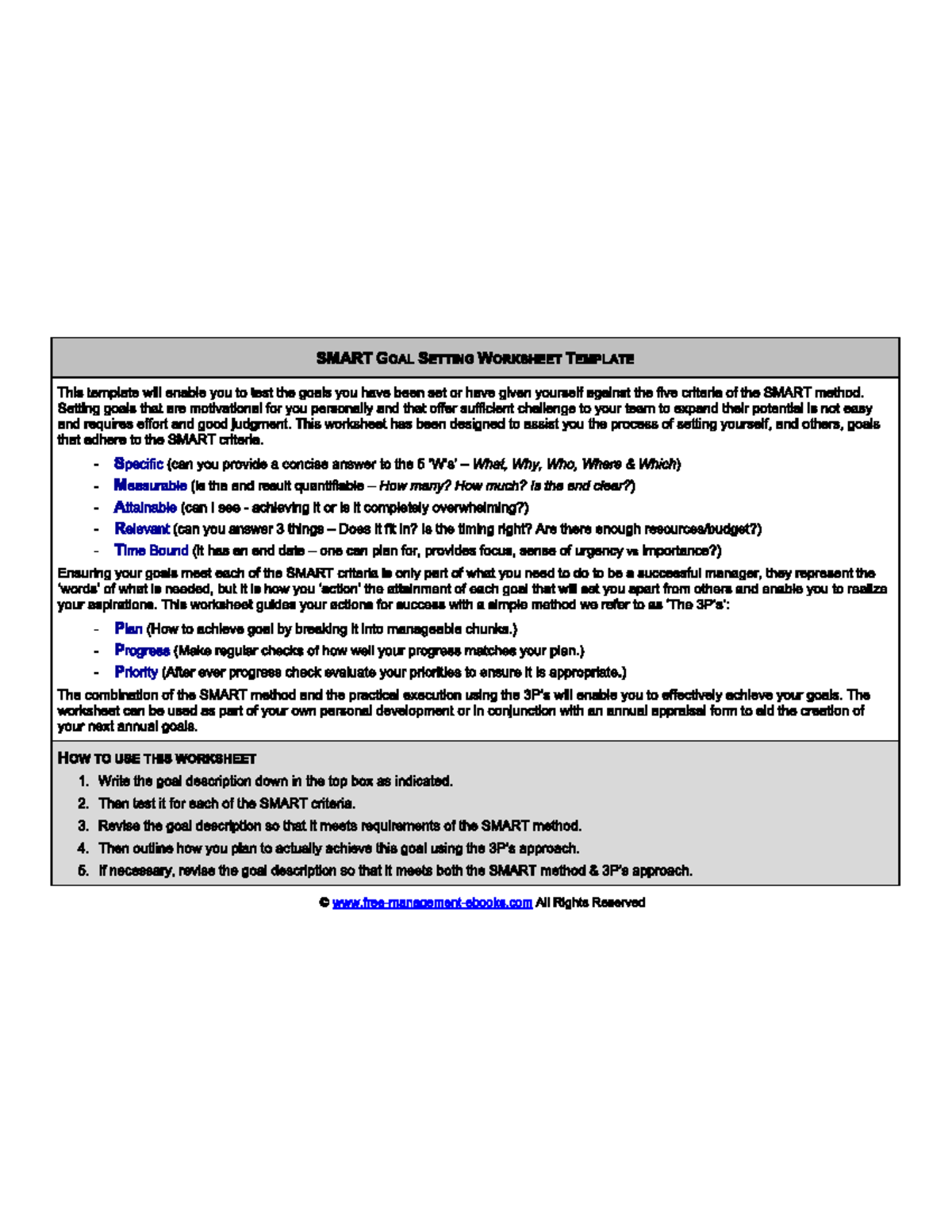 Smart Goals - supporting document for class paper - MAR1350 - Studocu