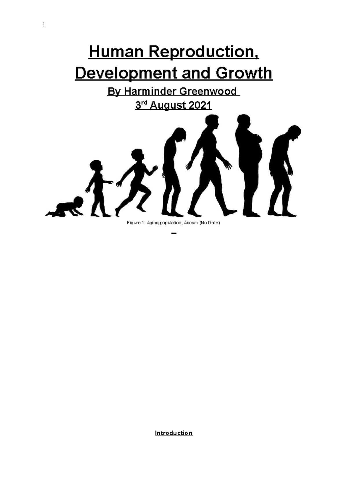 Human Reproduction, Growth and Development Unit 10 - Human Reproduction ...
