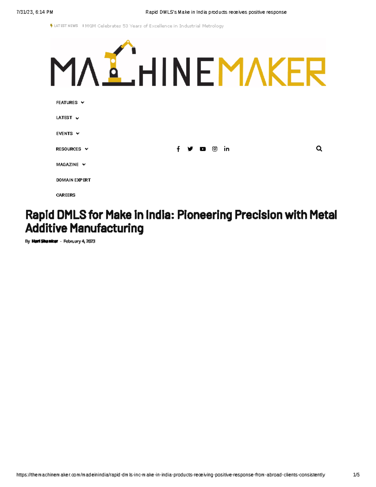 Rapid DMLS's Make in India products receives positive response - Rapid ...