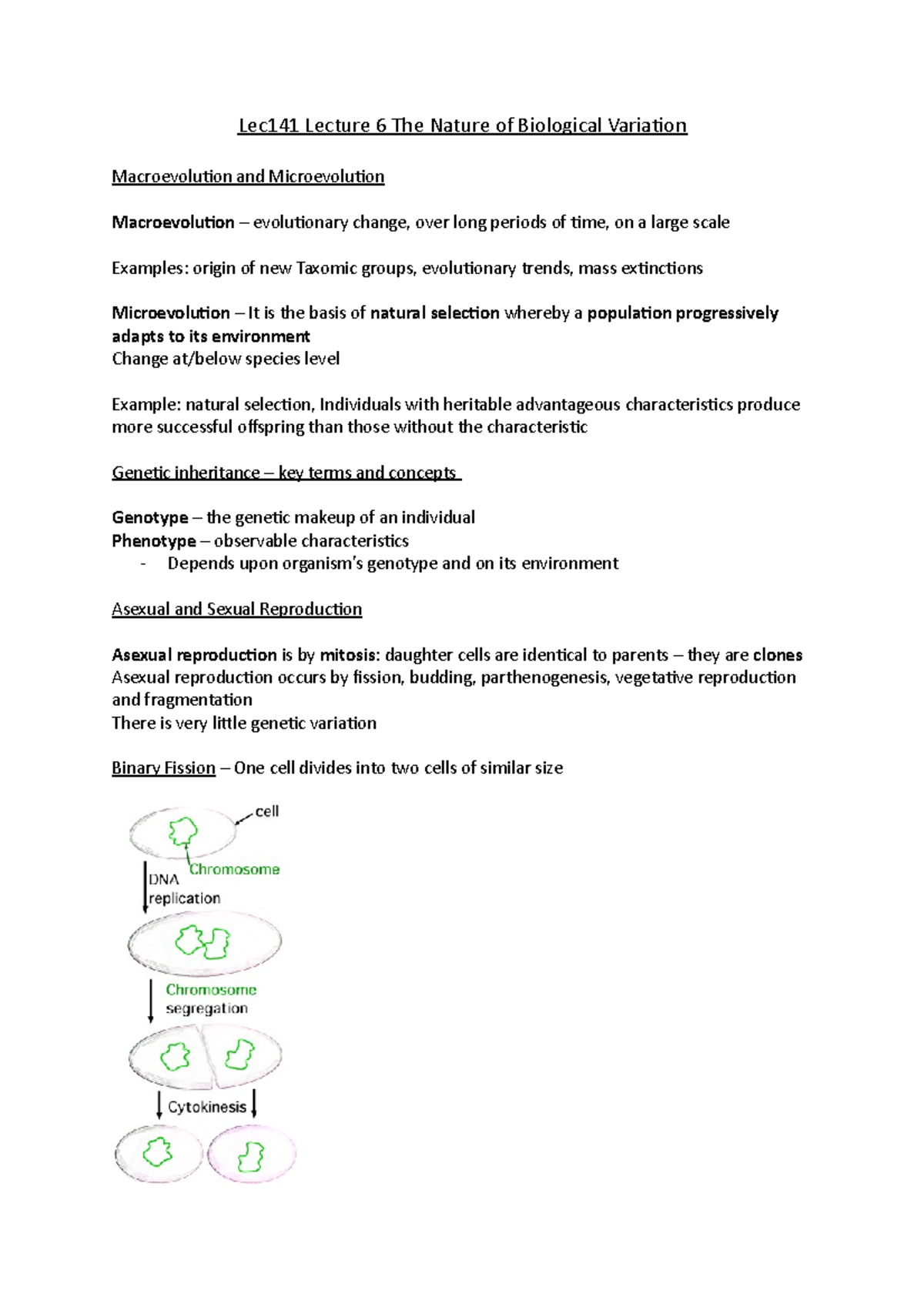 Lec 141 Lecture 6 The Nature of Biological Variation - Lec141 Lecture 6 ...