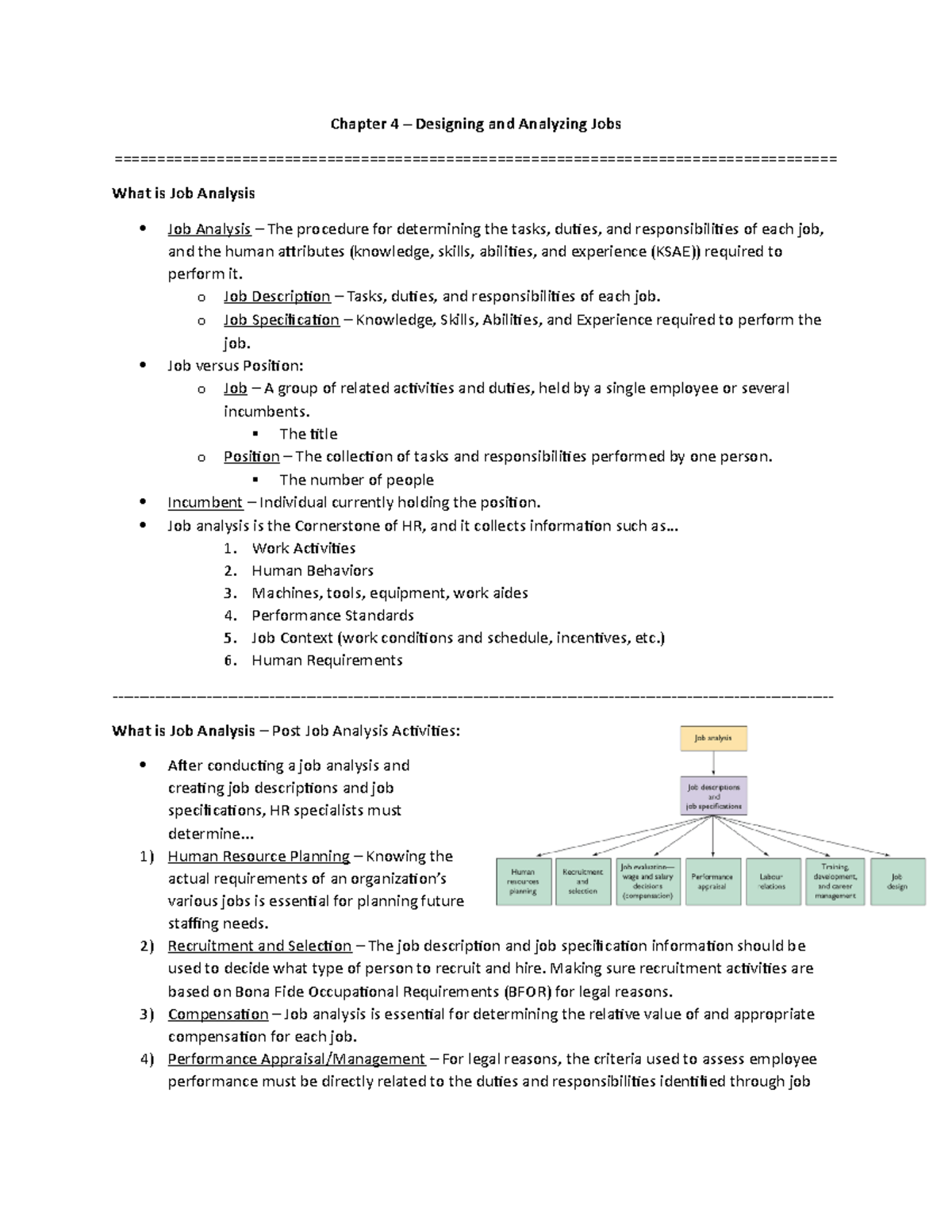 Chapter 4 Designing And Analyzing Jobs Chapter 4 Designing And