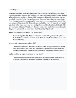 Chapter 15 Case Study - Population Health Case Study Ciana Fuller Chapter 15 Case Study a the ...