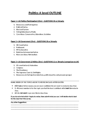 5 - new labour worksheet - Pre-chewed Politics Video 5 Political ...