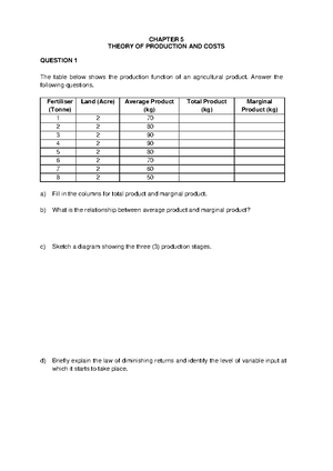 Tutorial Chapter 4 - Exercise - TUTORIAL_MARKET STRUCTURE_ECO QUESTION ...