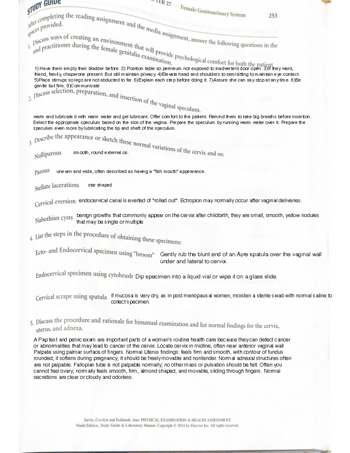 Ch. 27- Female GU System copy - EK 27 after completing the spices ...