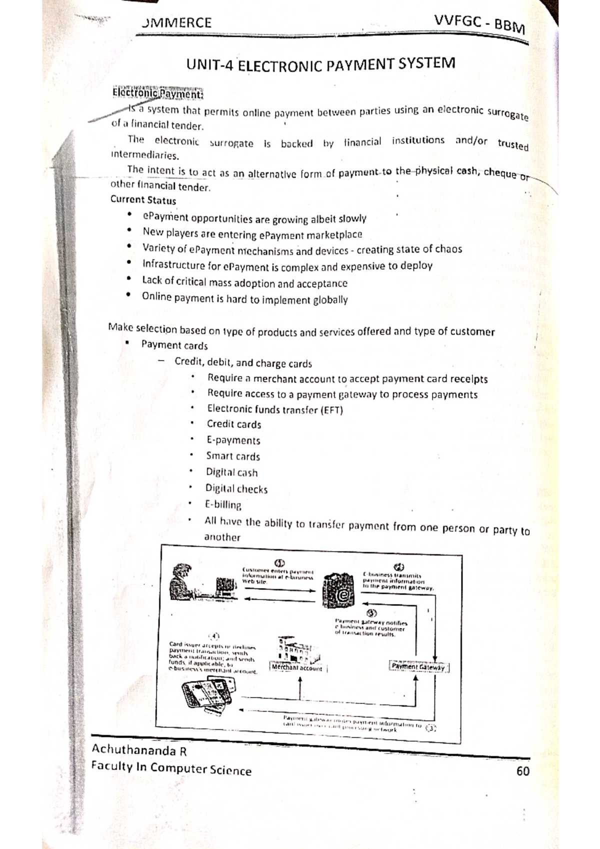 Unit 4 Ecom - Just read it - Study on E- payment systems - Studocu