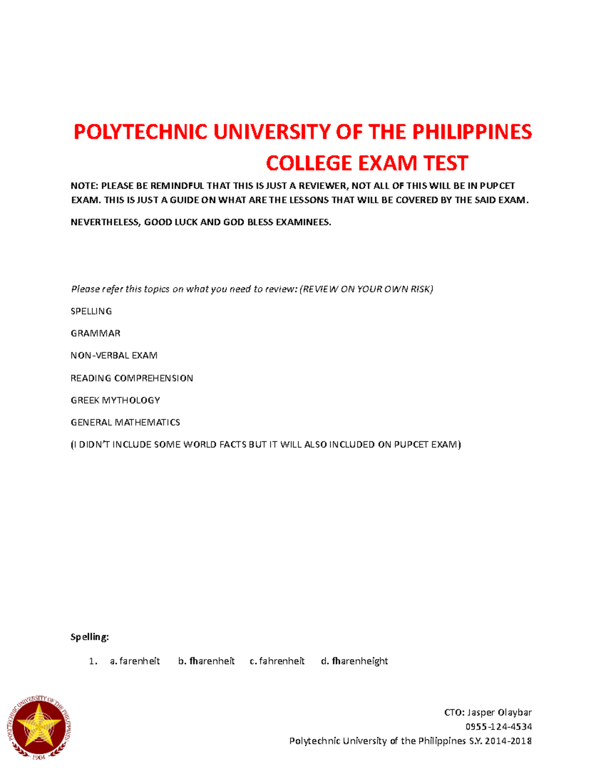 5 6298508679897415928 - POLYTECHNIC UNIVERSITY OF THE PHILIPPINES ...