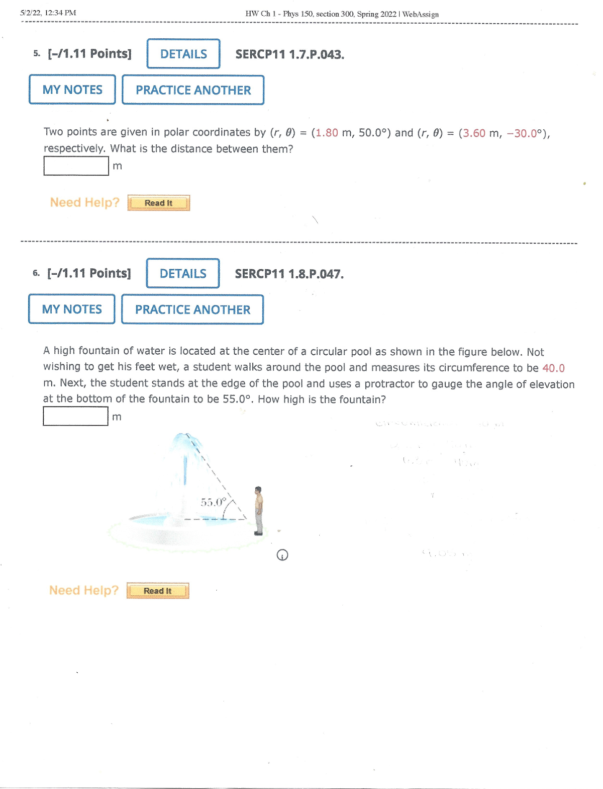 Homework Chapter 1 Page 4 (PHY-150) - PHY-150 - Studocu