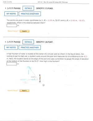 Homework Chapter 1 Page 3 (PHY-150) - PHY-150 - Studocu