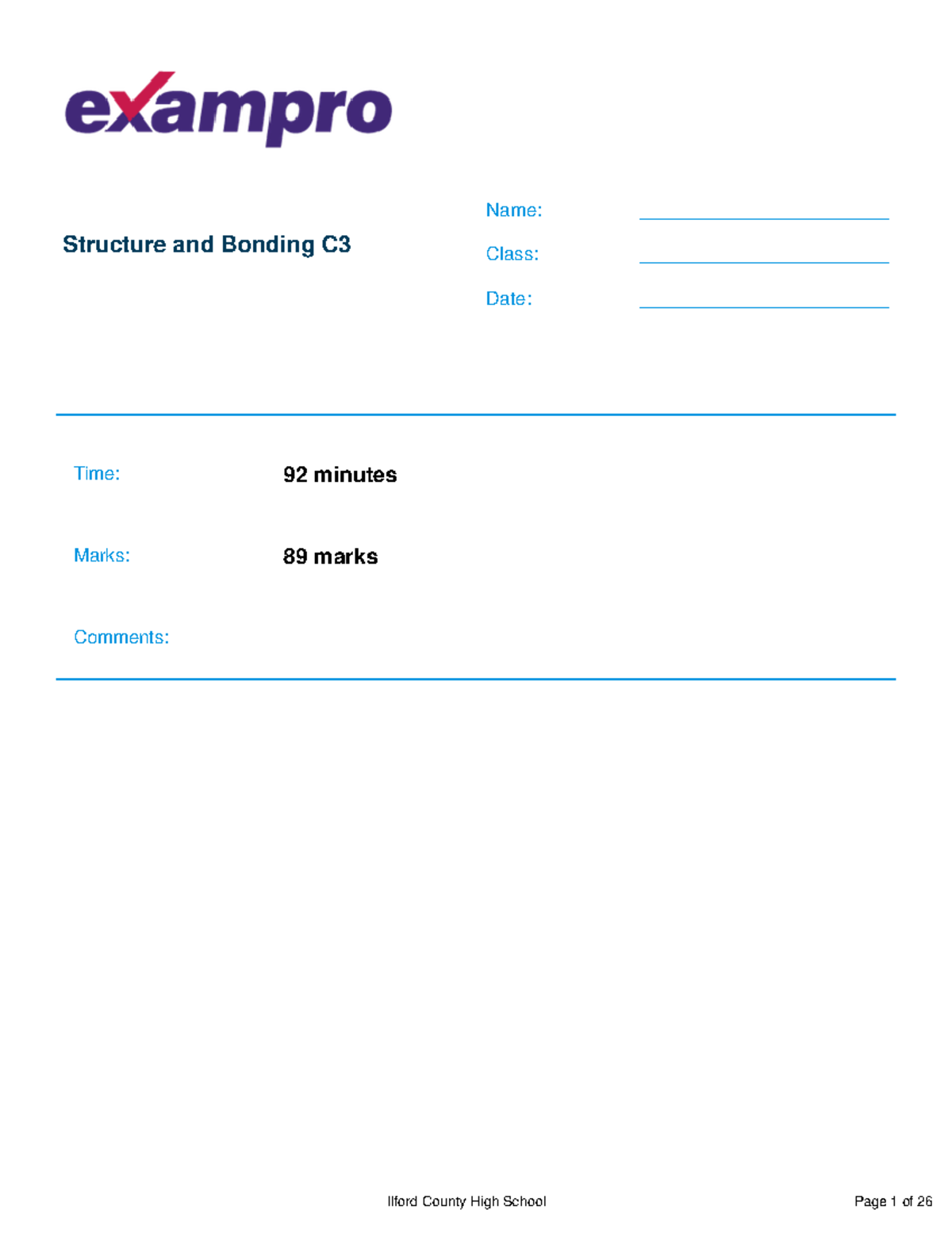 C3 - GCSE Chemistry material for revision for the respective topic ...