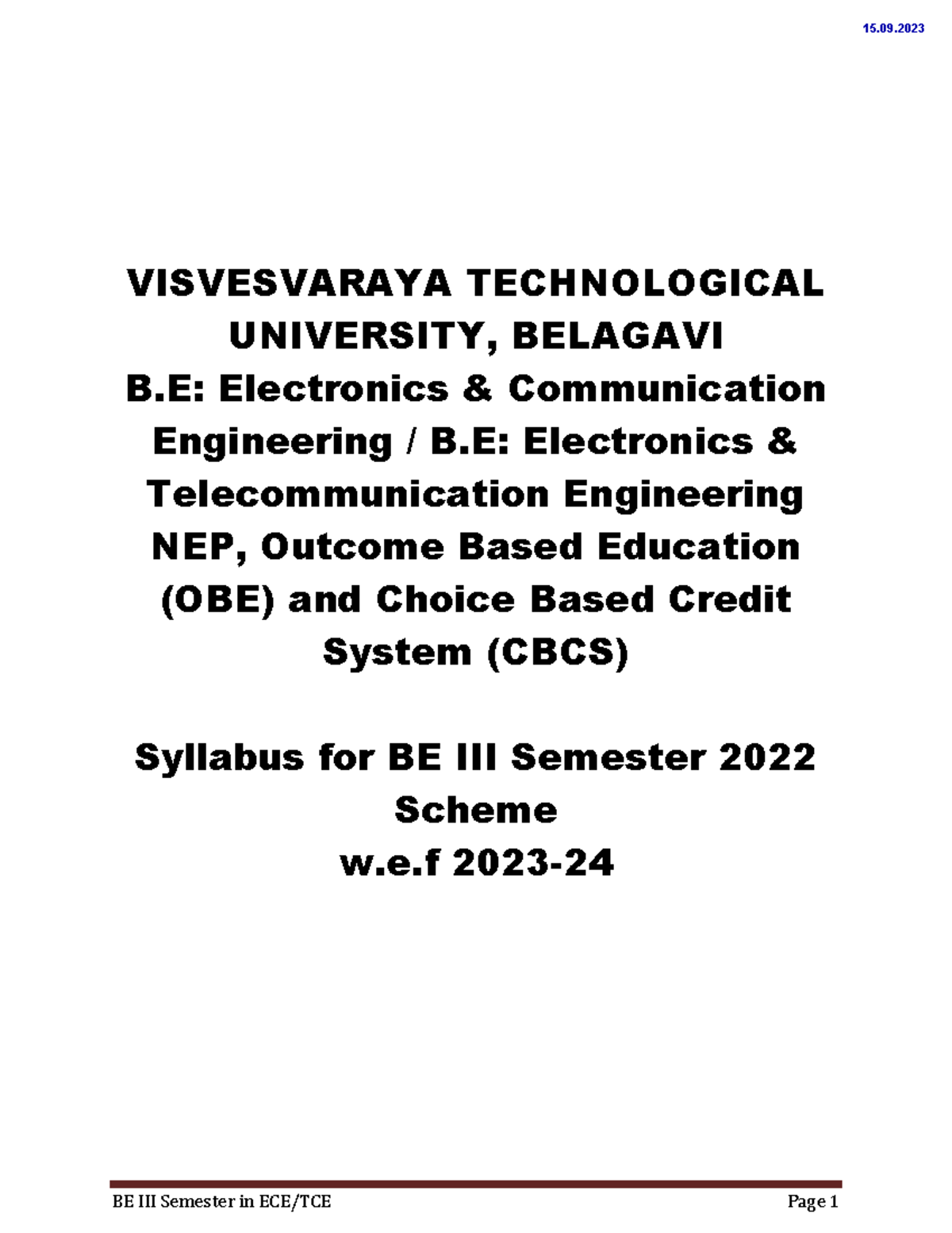 Ecesyllabus - It is the ece syllabus of all the subject - VISVESVARAYA TECHNOLOGICAL UNIVERSITY ...