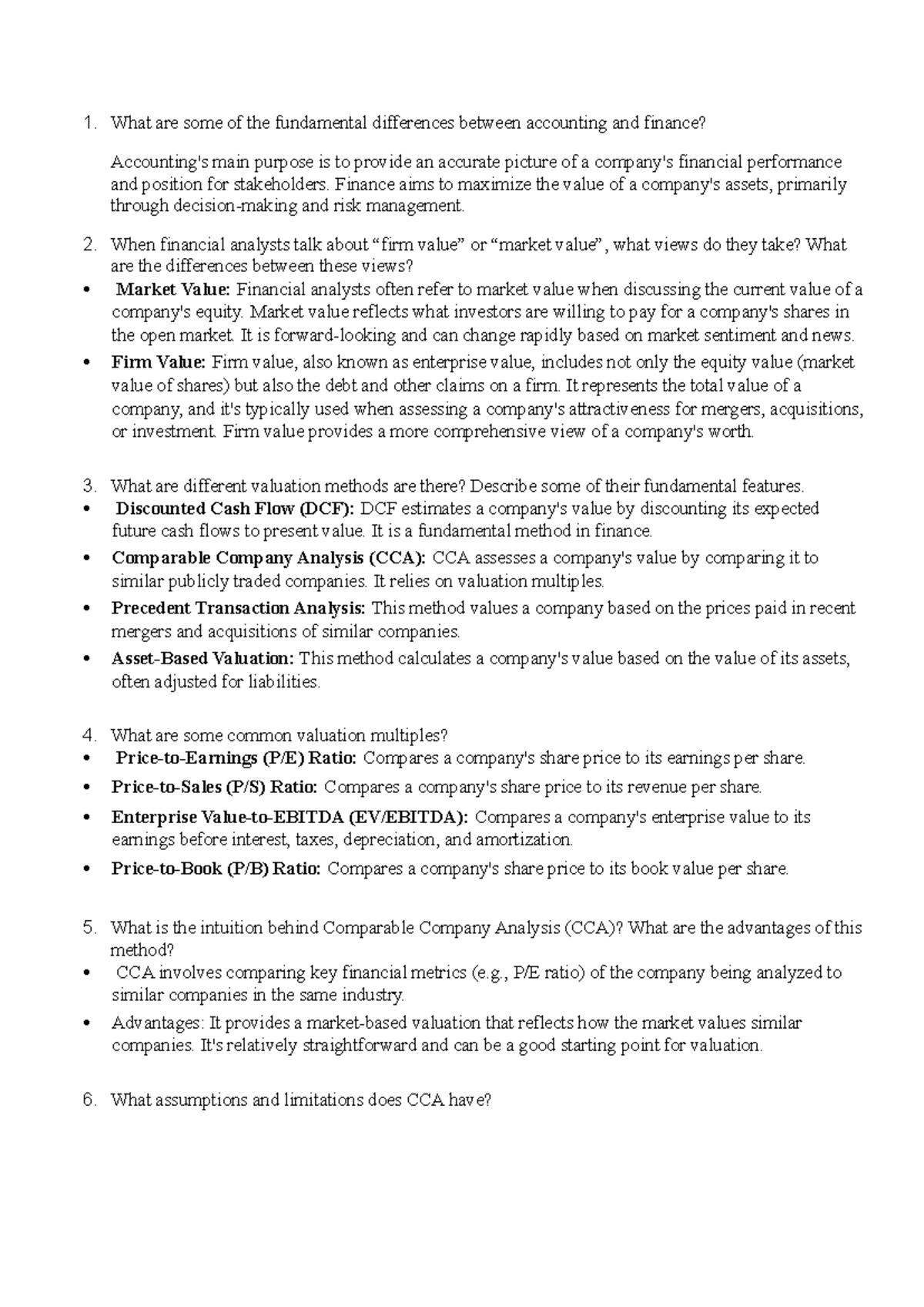 Week 7. Tutorial Questions (NEW) - 1. What are some of the fundamental ...