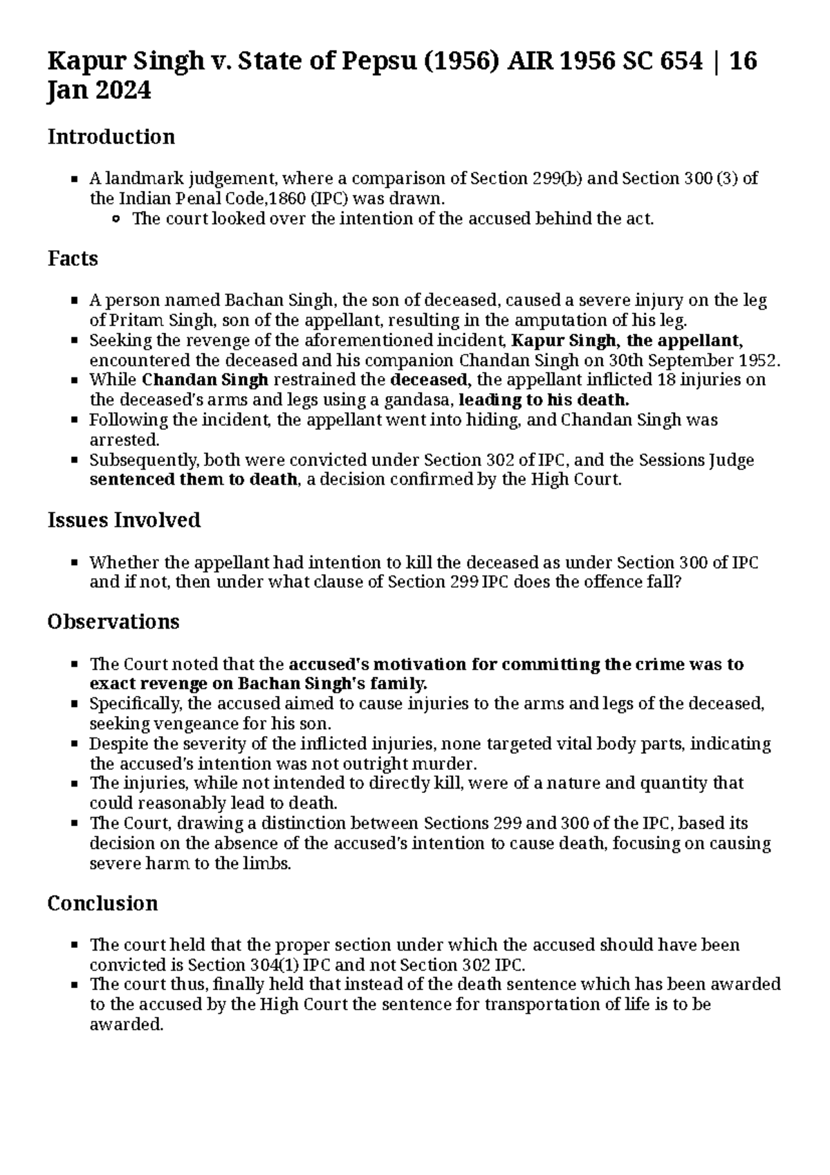 Kapur Singh v. State of Pepsu - Kapur Singh v. State of Pepsu (1956 ...