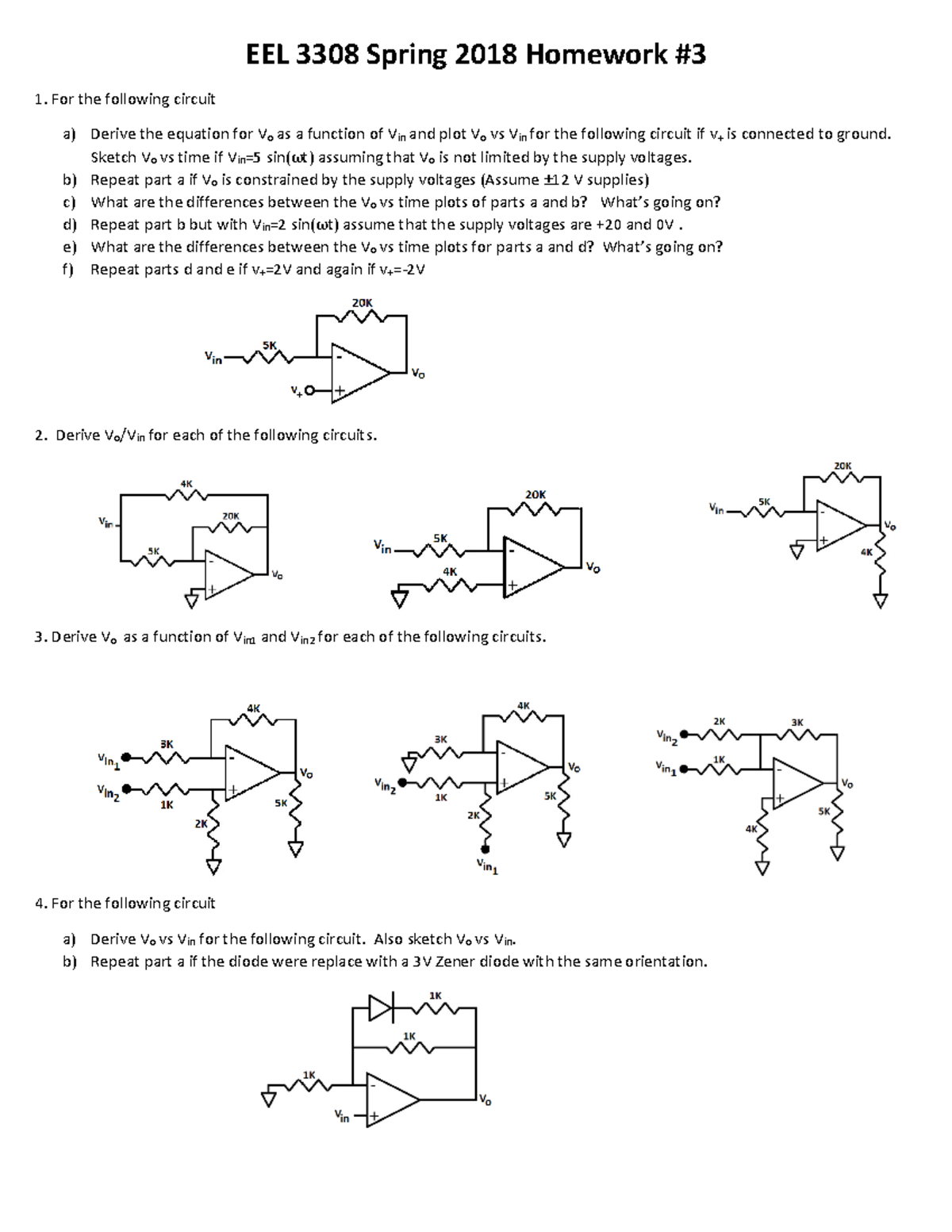 EEL3308Sp2018 HW3 - Homework assignment for Allen Turner - EEL 3308 ...