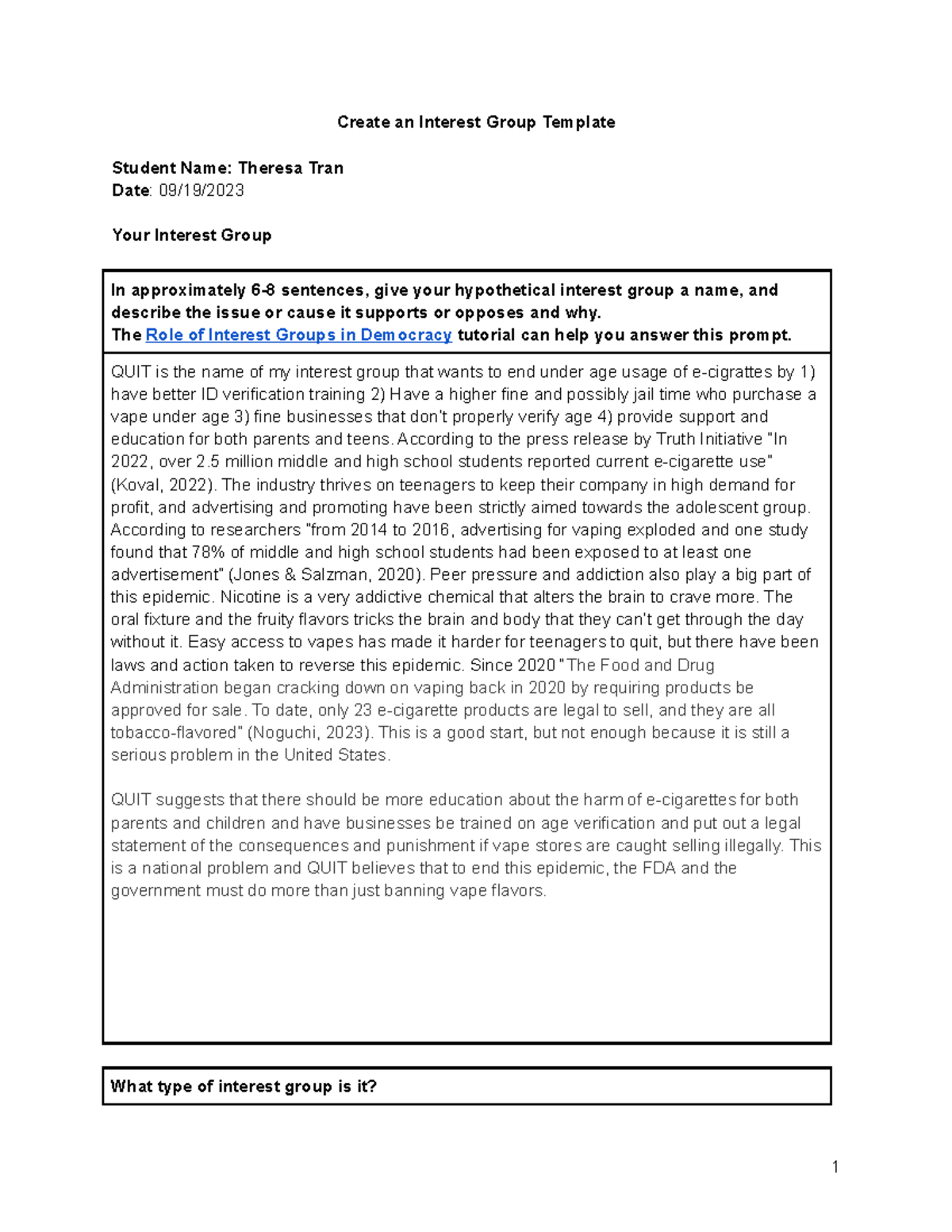 Create an Interest Group Template(3) - Create an Interest Group ...