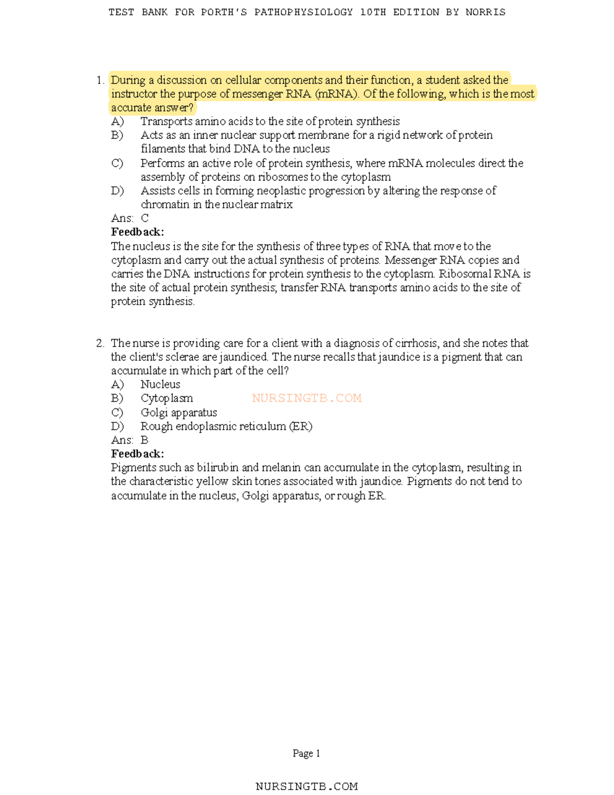 TBTB Chapter 2- Cell and Tissue Characteristics - NURSINGTB Page 1 ...