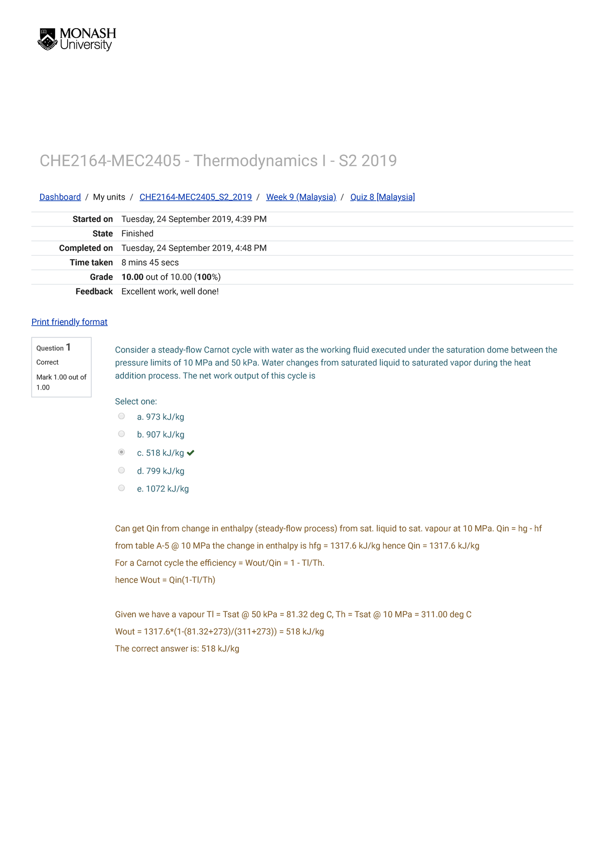Quiz 8 [Malaysia] - weekly quiz - Dashboard / My units / CHE2164 ...