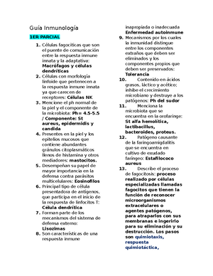Elementos Constitutivos, Barreras Naturales, Células, Moléculas Y Sistemas Enzimáticos ...