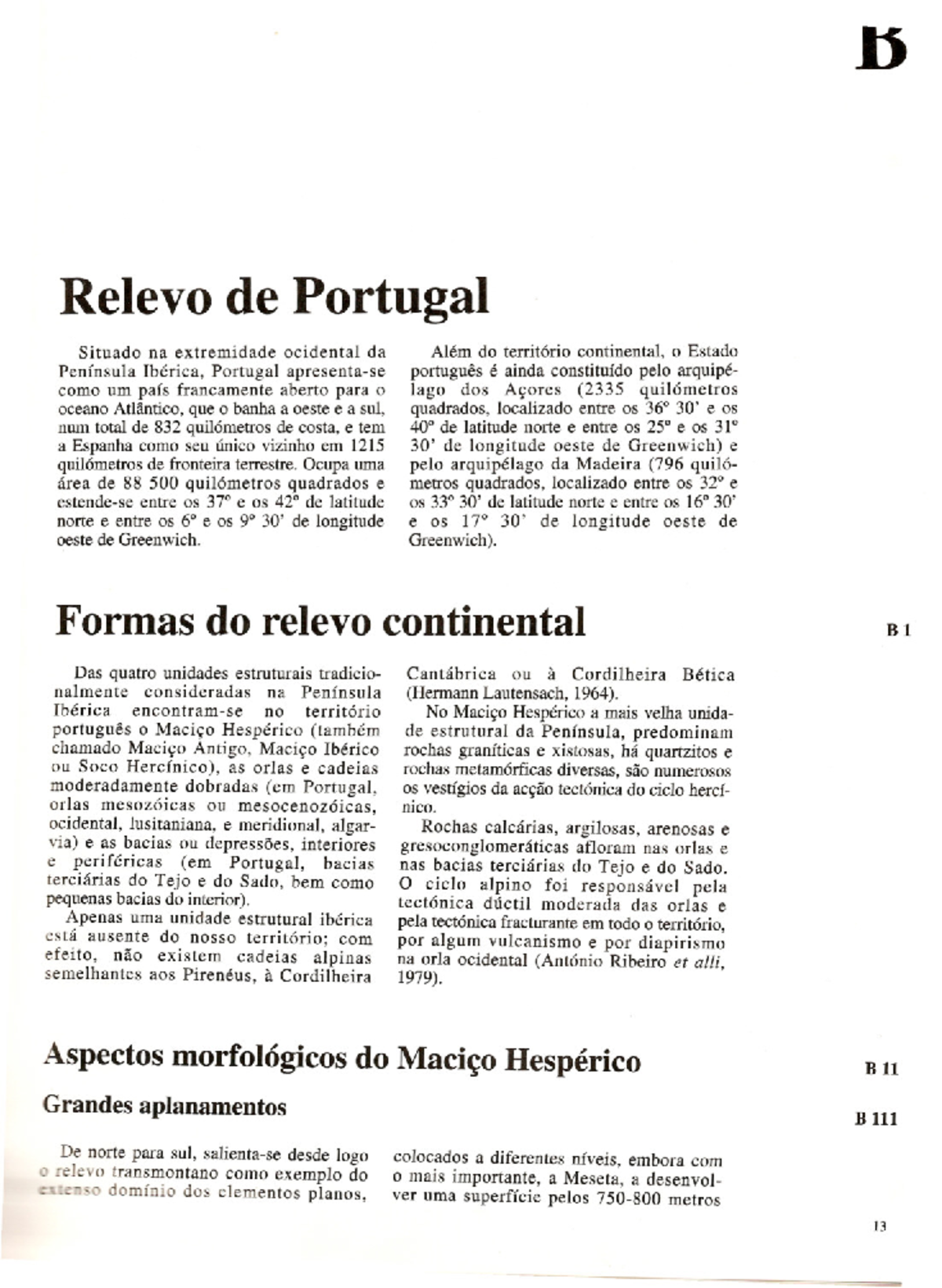 O relevo de Portugal - Geografia Física de Portugal - Studocu