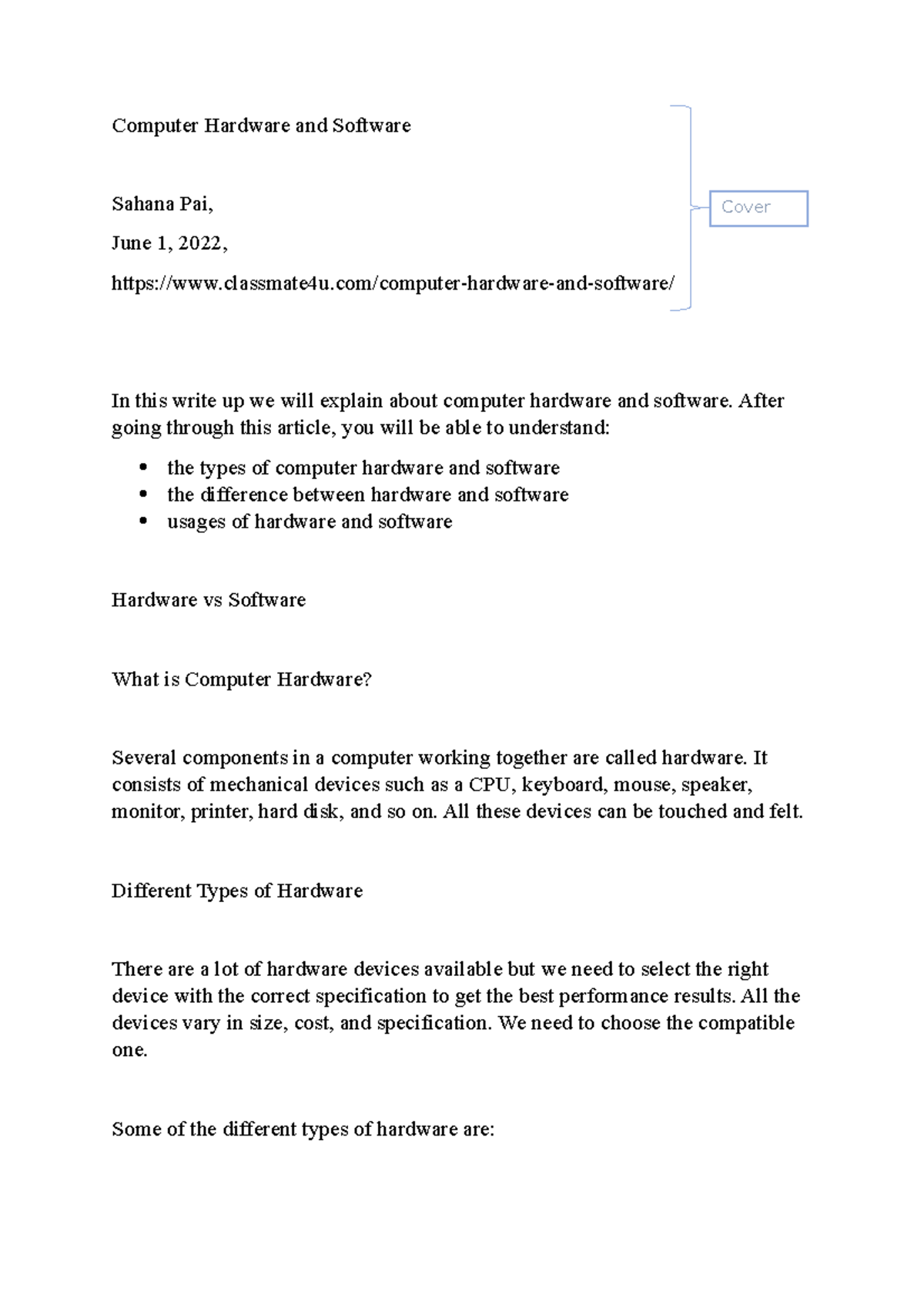 Computer Hardware And Software Computer Hardware And Software Sahana computer-hardware-and-software-computer-hardware-and-software-sahana