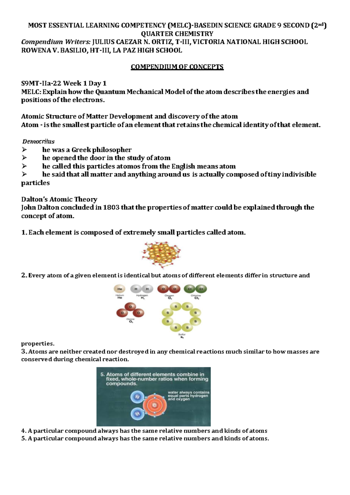 MOST Essential Learning Competency - MOST ESSENTIAL LEARNING COMPETENCY ...
