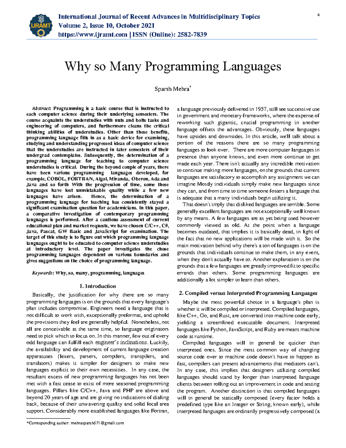 Ijramt 2-10 2 - 123 - International Journal of Recent Advances in ...