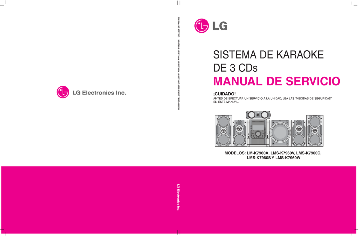 LM-K7960-S equipo de sonido - SISTEMA DE KARAOKE DE 3 CDs MANUAL DE ...
