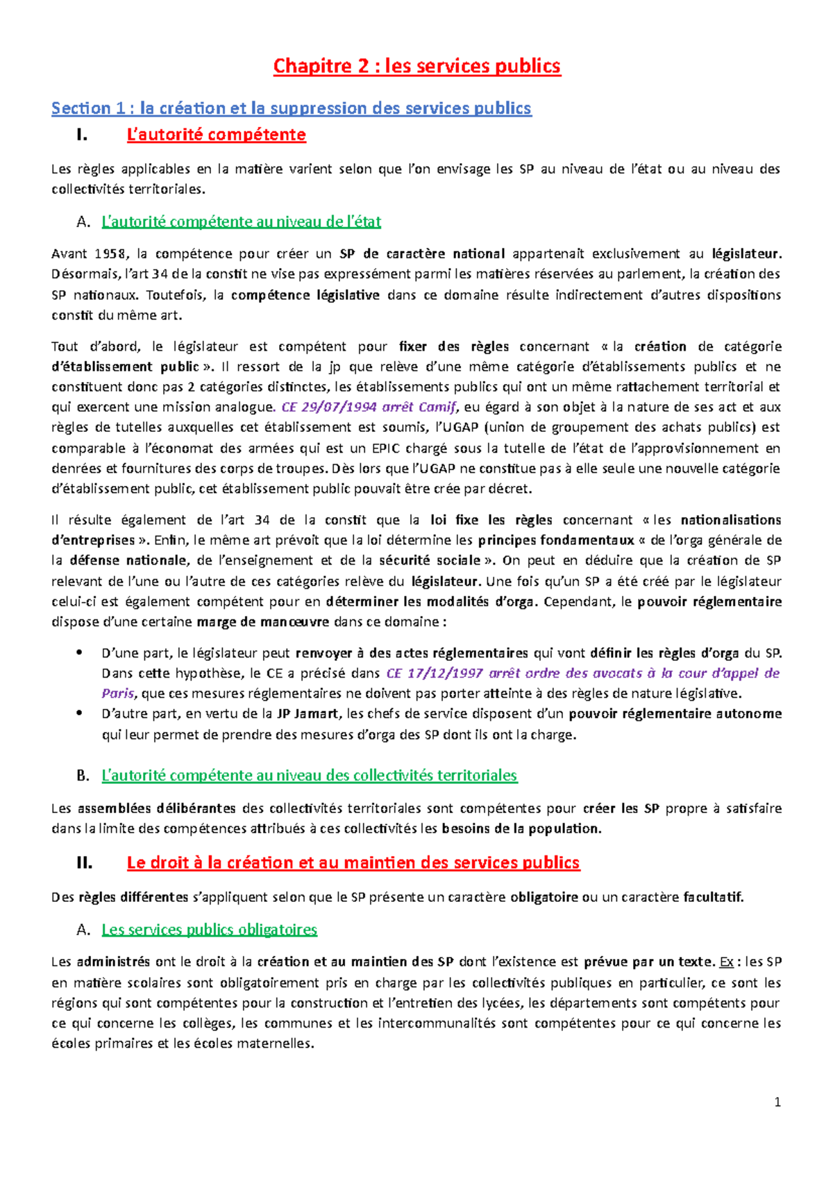 Chapitre 2. Les services publics - Chapitre 2 : les services publics ...