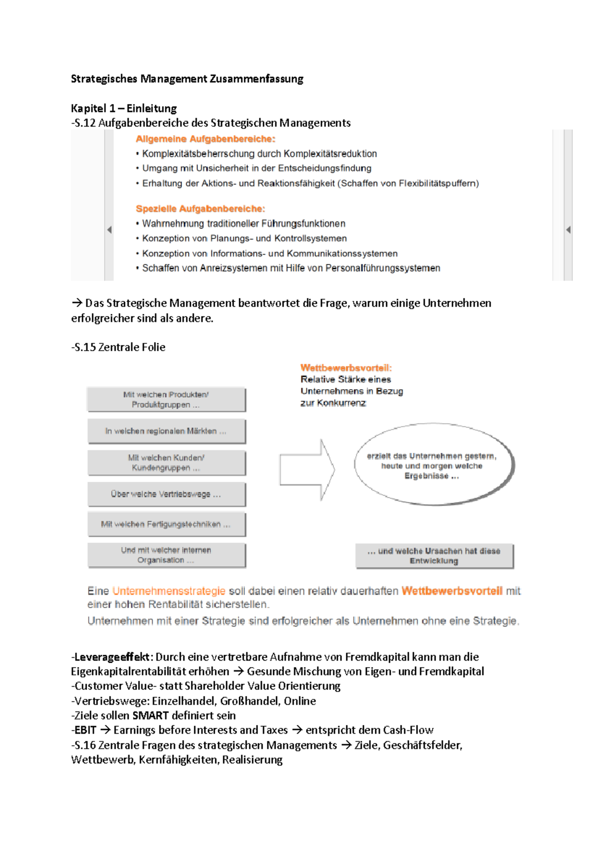 Strategisches Management Zusammenfassung - Warning: TT: undefined function: 32 Strategisches ...