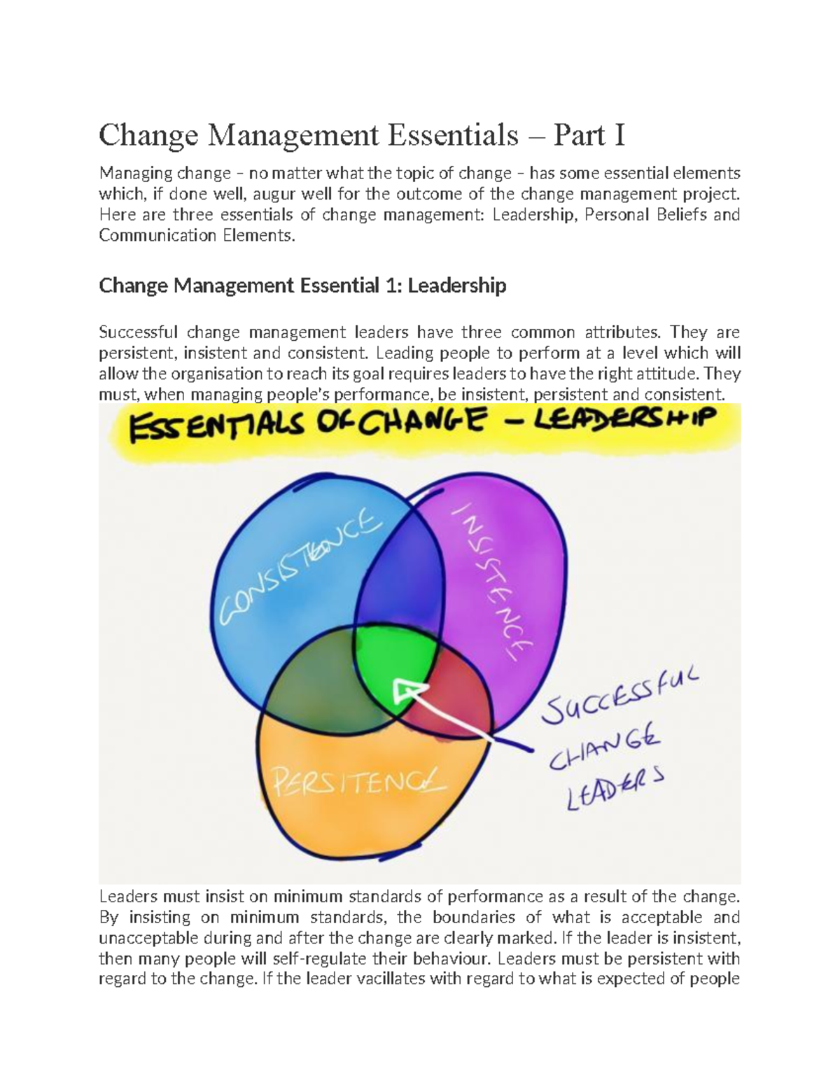 Change Management Essentials - Here are three essentials of change ...