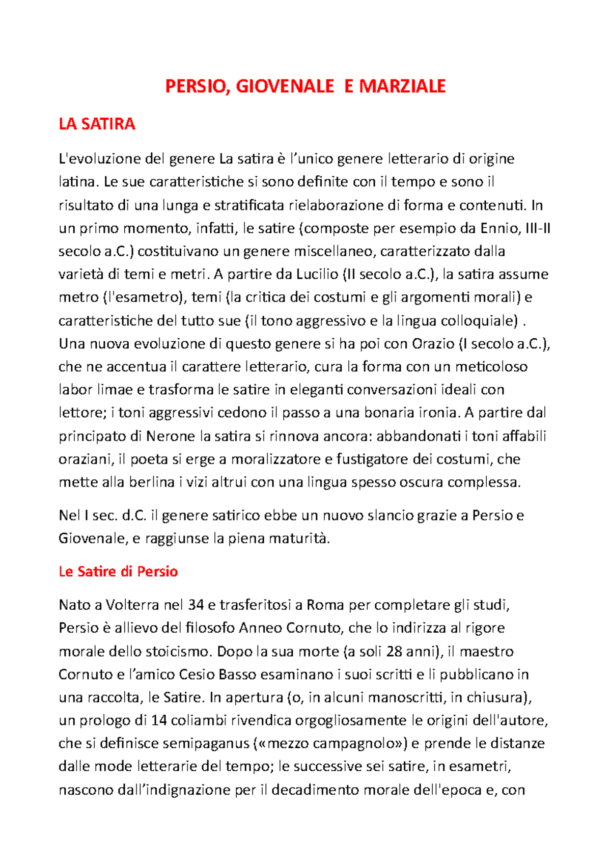 Satira Persio Giovenale Marziale - PERSIO, GIOVENALE E MARZIALE LA SATIRA L'evoluzione del ...