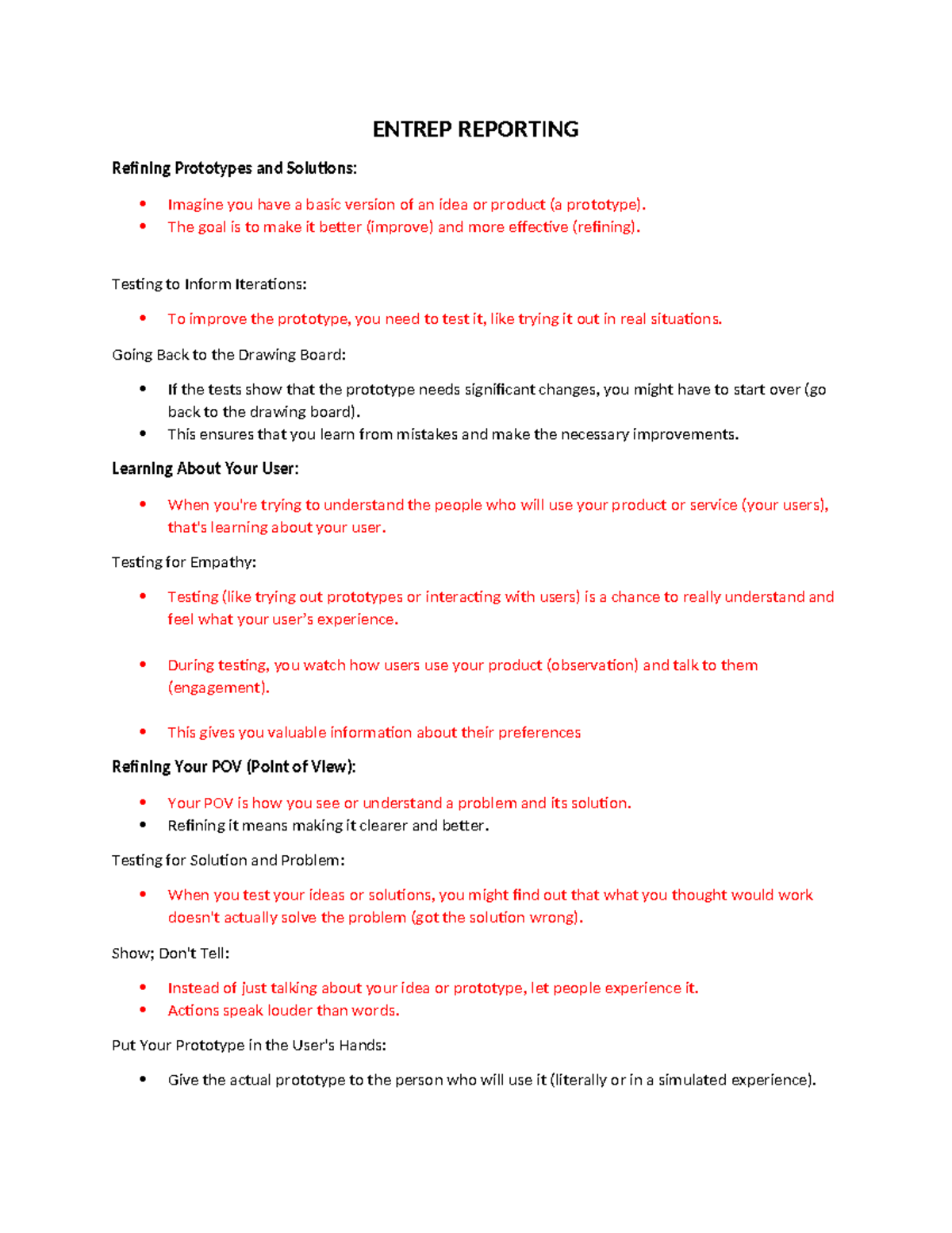 Entrep Reporting - advice - ENTREP REPORTING Refining Prototypes and ...