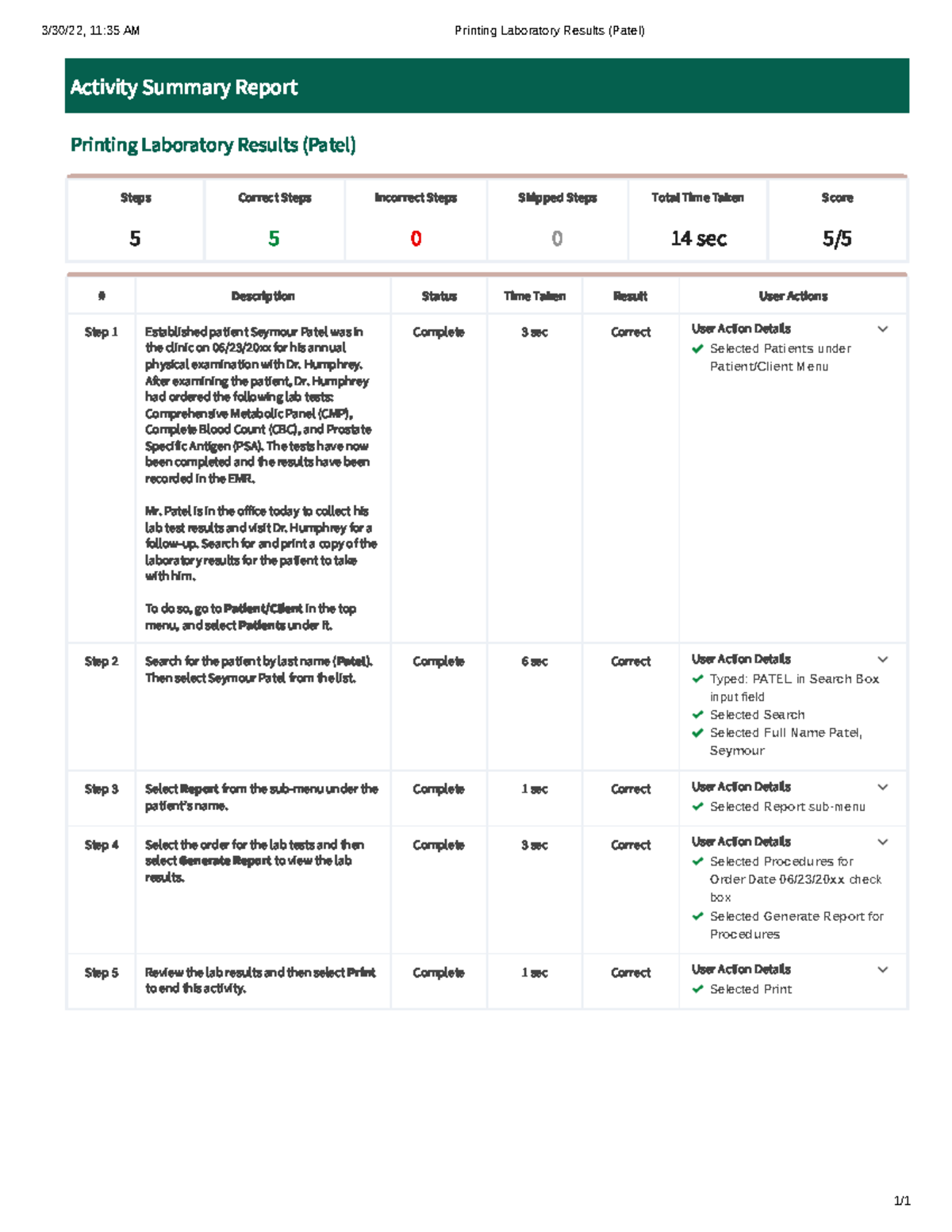 Printing Laboratory Results (Patel) - 3/30/22, 11:35 AM Printing ...
