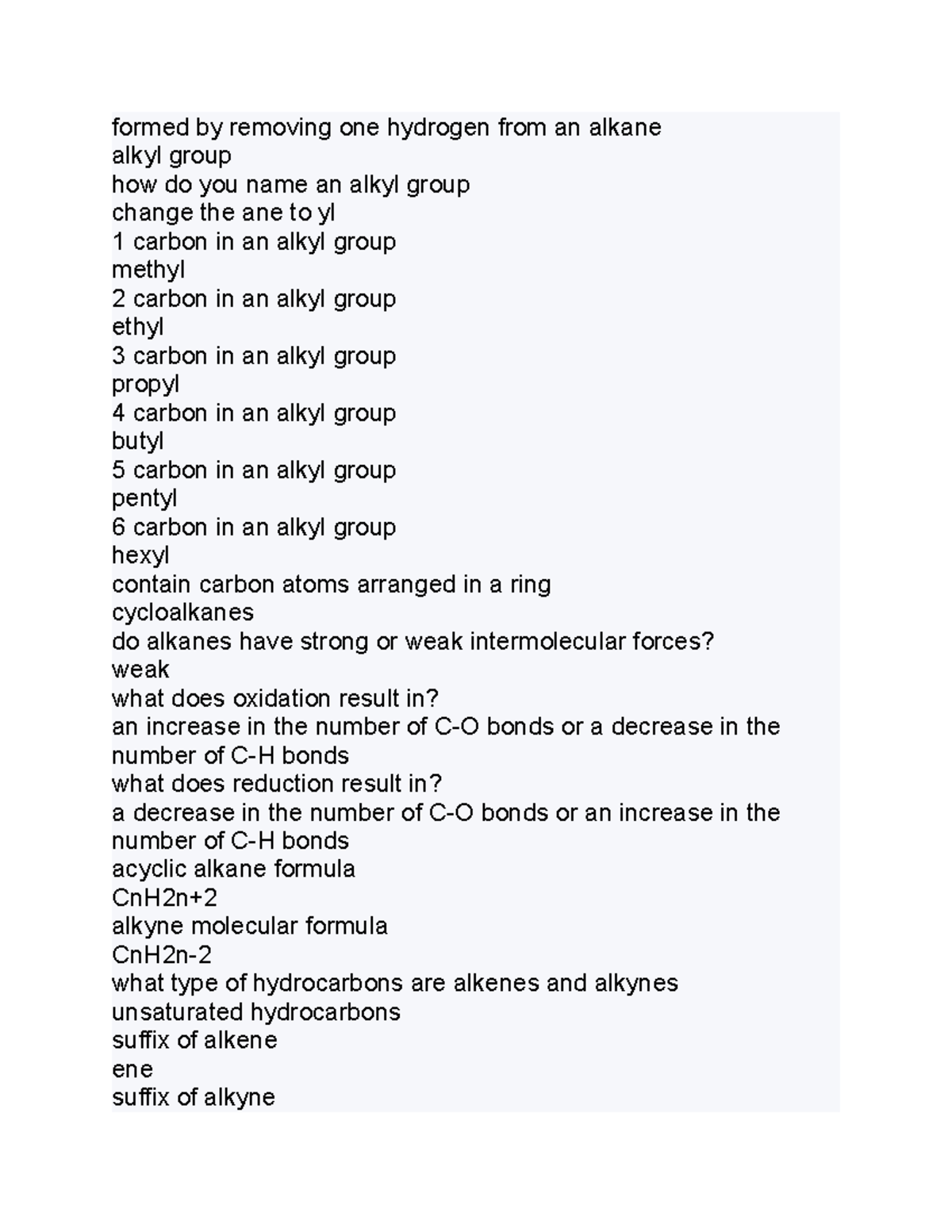 Org 7 - Practice materials to study with notes - formed by removing one ...