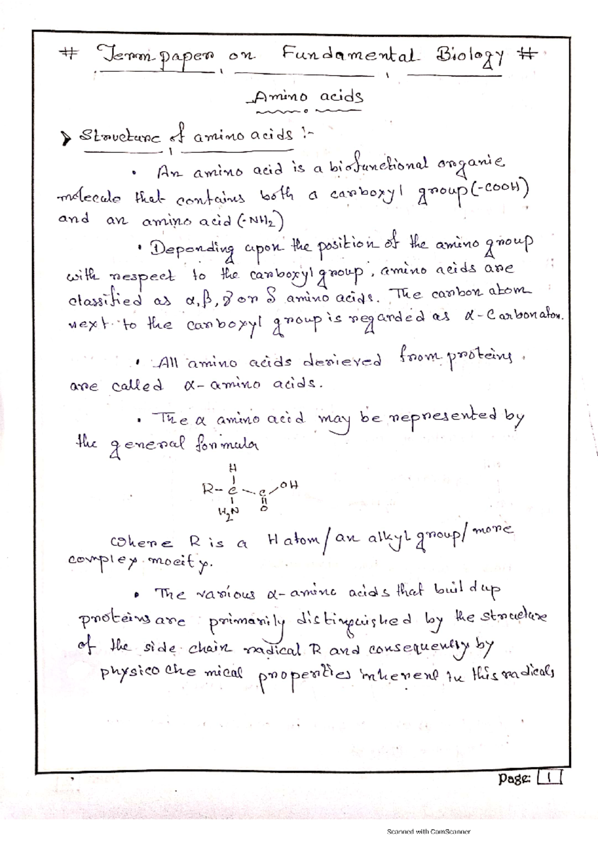 Term paper Fundamental biology Himadri Saha 21mschac 08 - Studocu