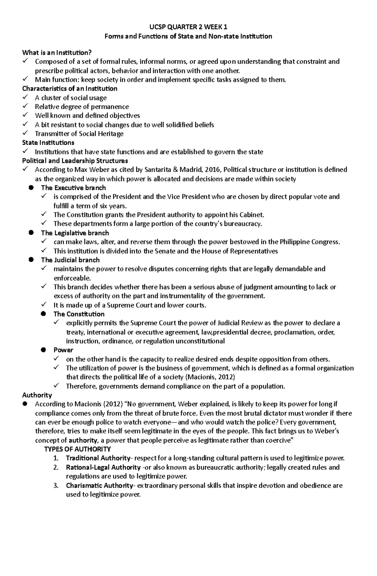 UCSP Quarter 2 WEEK 1 - sdfdsf - UCSP QUARTER 2 WEEK 1 Forms and ...