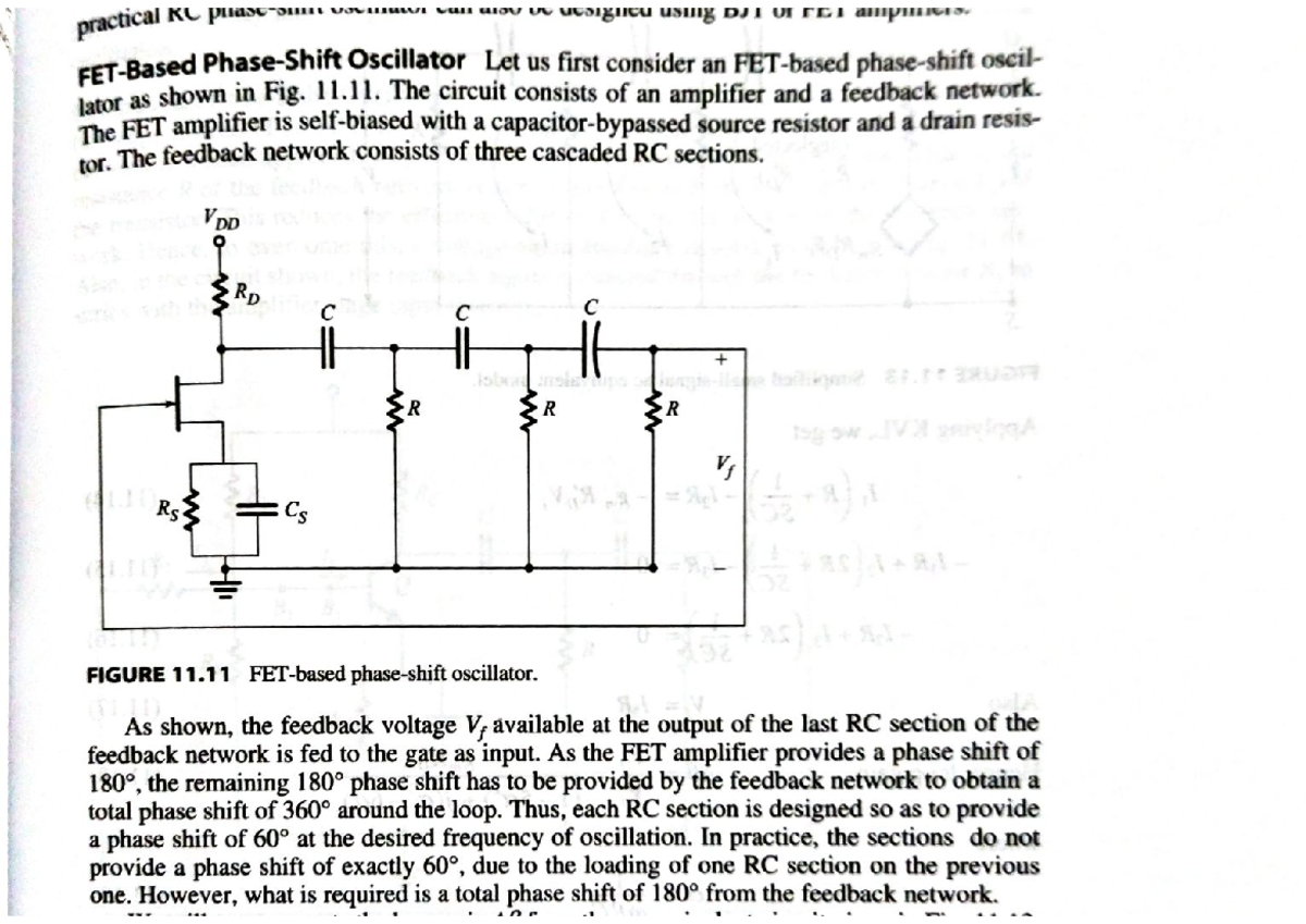 RC phase shift and crystal oscillator - Analog Electronic Circuits (AEC ...