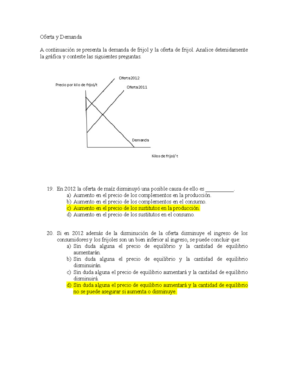 1. Oferta y Demanda - apuntes de economía - Oferta y Demanda A ...