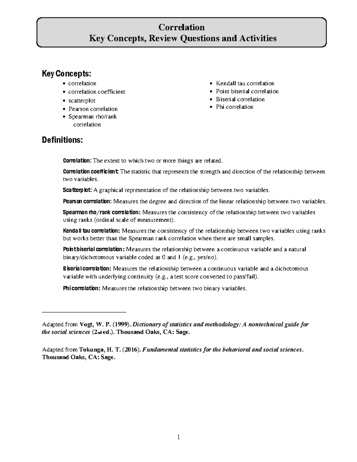 S2 Week 8 Key Concepts Review Questions Activities Solutions - Key ...