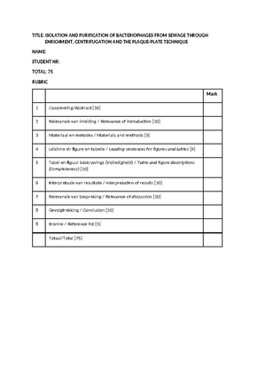 MKBS221- Hiroshi - PRAC REPORT - MKBS 221 PRACTICAL 5 TITLE: ISOLATION ...