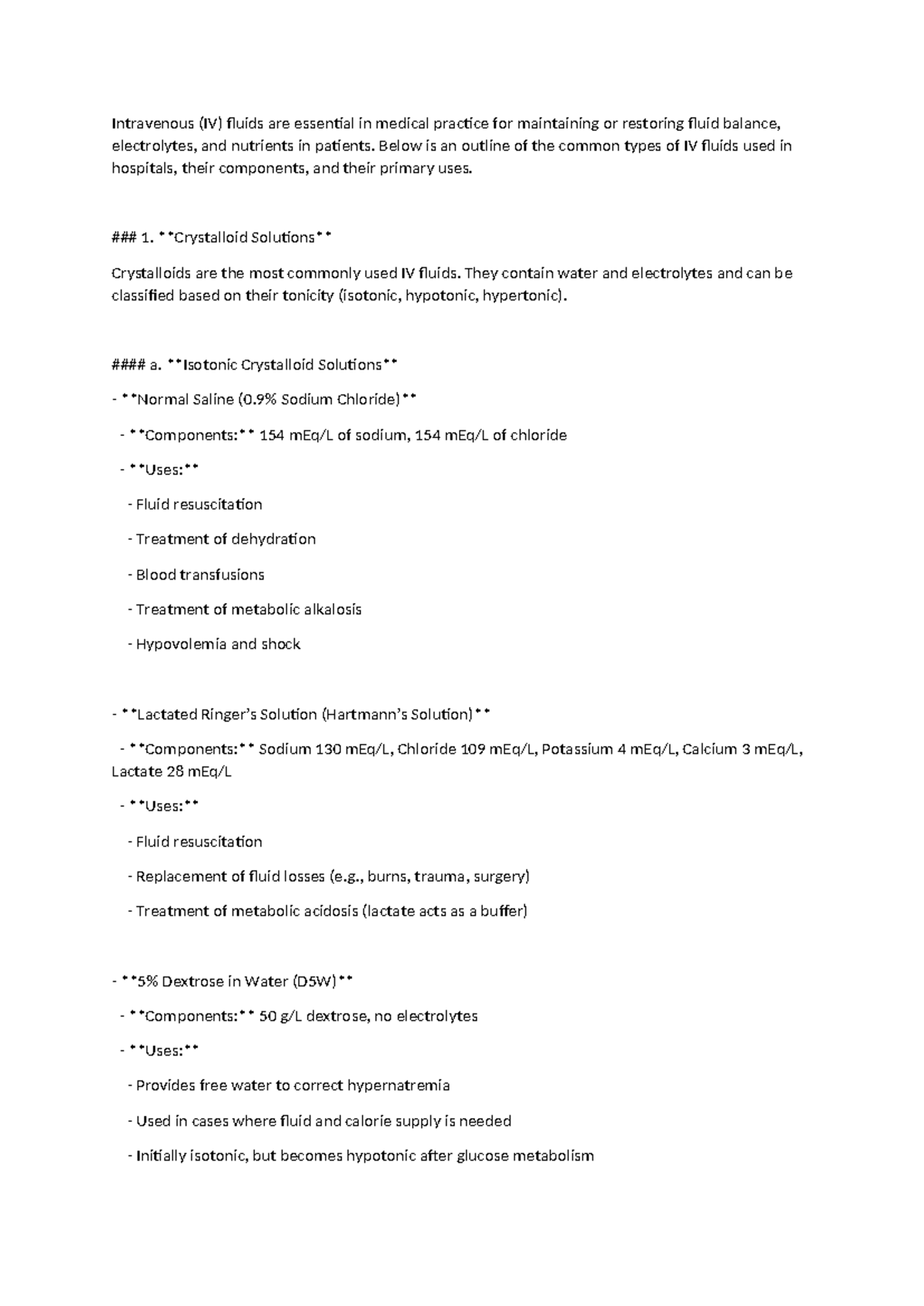 IV fluids - Intravenous (IV) fluids are essential in medical practice ...