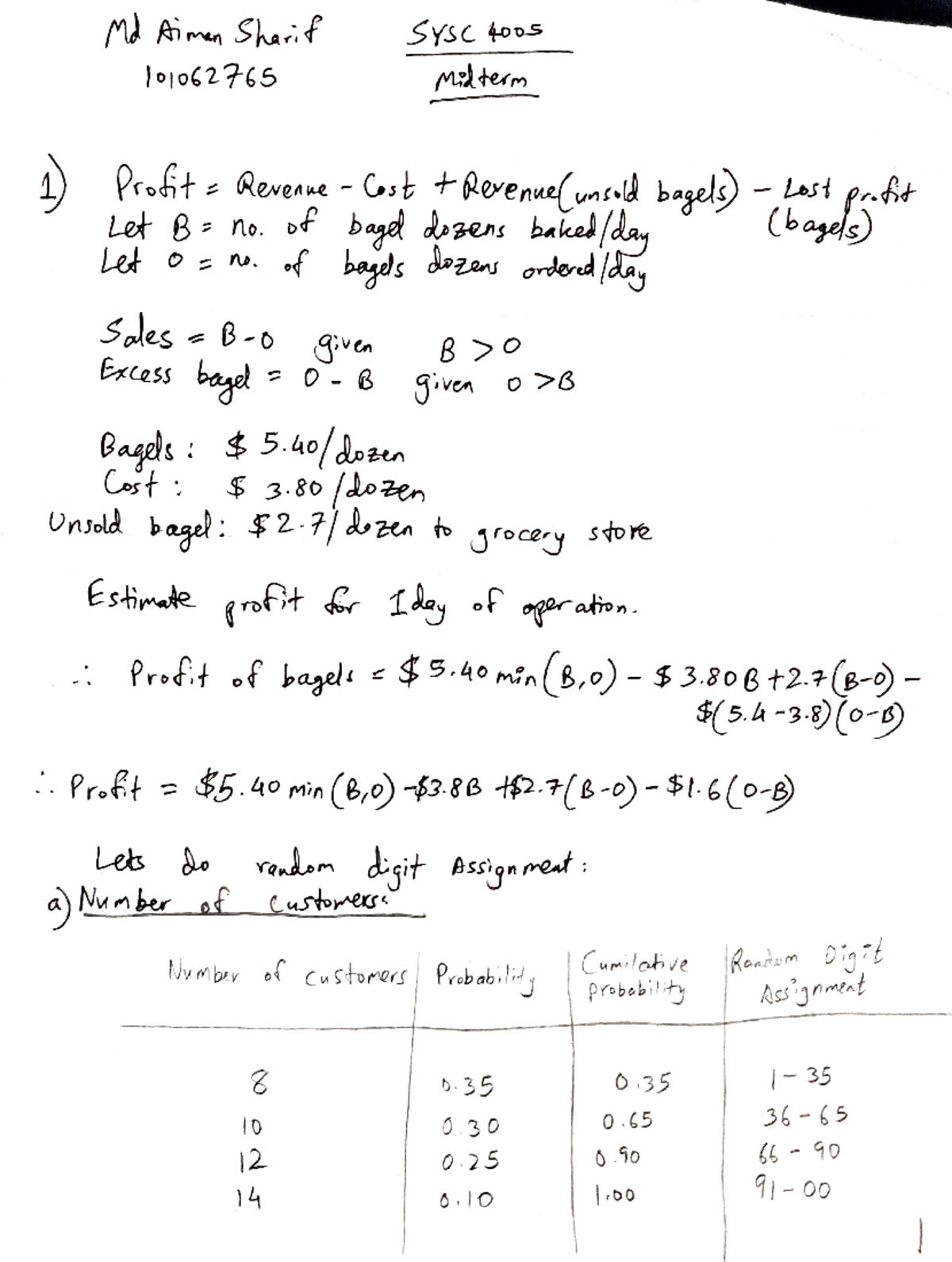 SYSC 4005 Midterm - Sysc 4005 - Carleton - Studocu