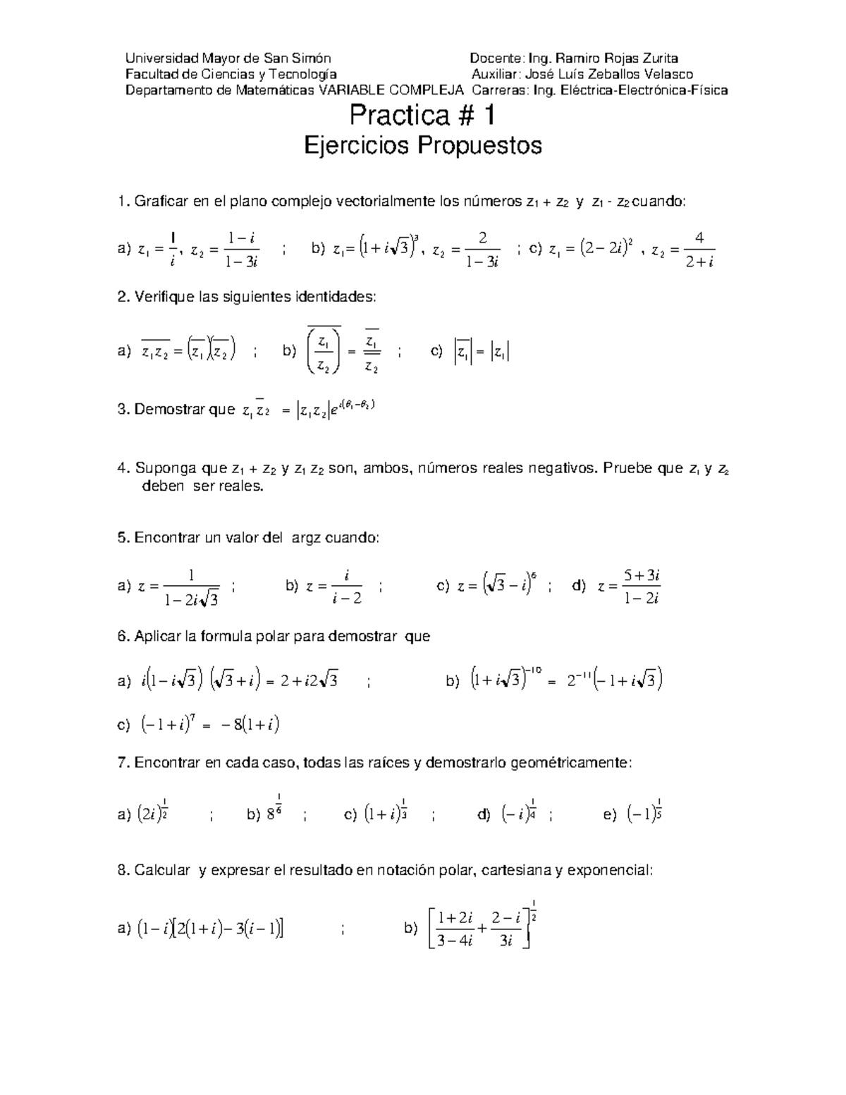 Practica 1 Variable - asdasdasd - Universidad Mayor de San Simón ...