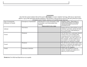 Behavioral Objectives Assignment - Behavioral Objectives Sorting ...