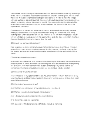 Employee Coaching Assignment - The case talks about the issues faced by ...