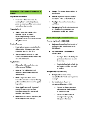 THE Evolution OF Nursing Theories - THE EVOLUTION OF NURSING THEORIES A ...