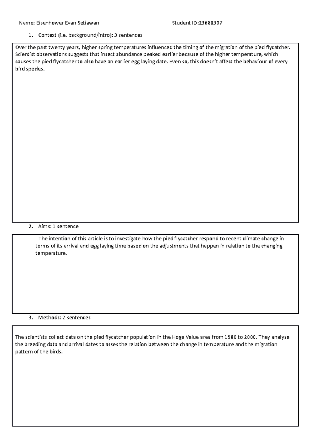 Abstract ENVT2221 - Name: Eisenhower Evan Setiawan Student ID: Context ...
