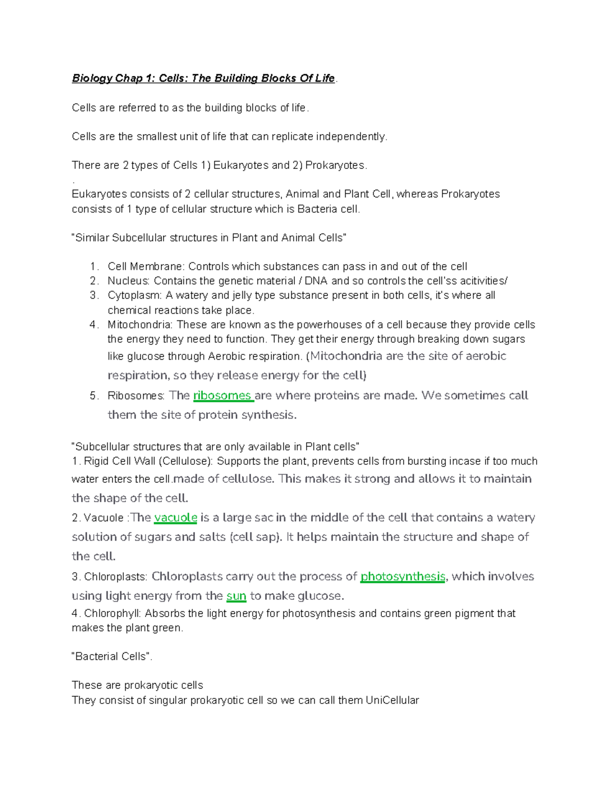 Cells The Building Blocks Of Life - Cells are referred to as the ...