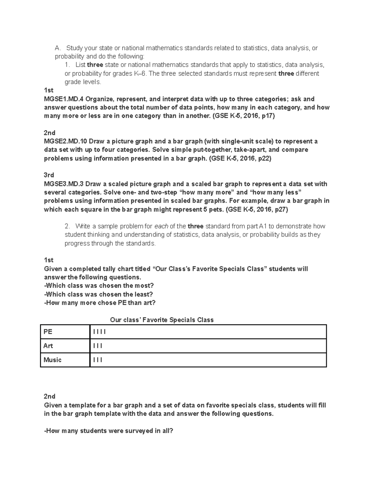 AVA2 Task 3 - WGU Geometry and Statistics AVA2 Task 3 Passed - A. Study ...