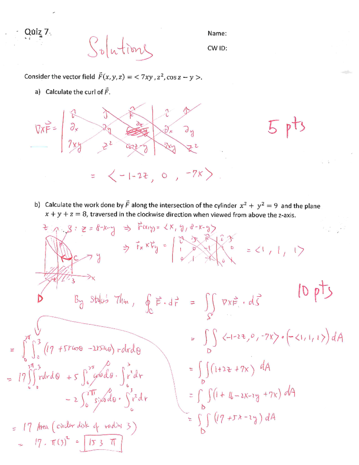 MATH 244 quiz 7 solutions - MATH 244 - LA Tech - Studocu
